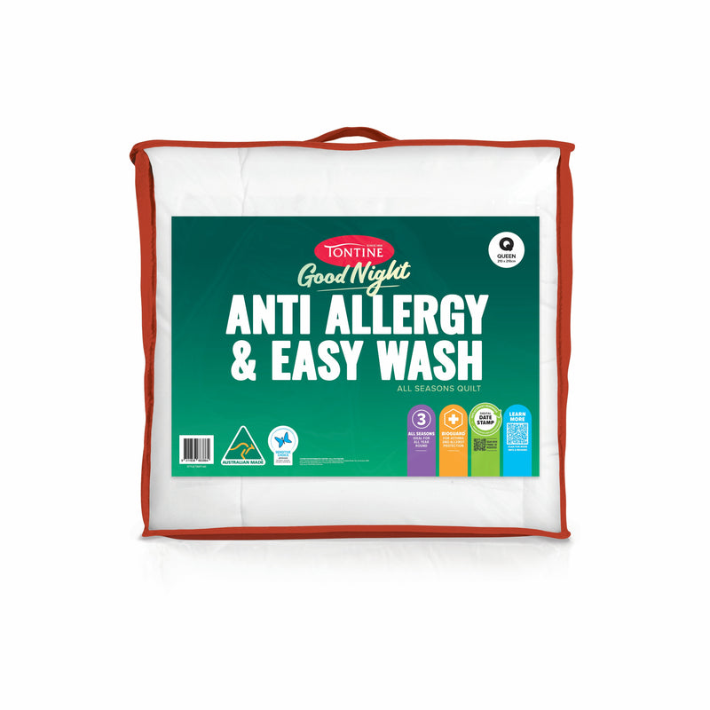 Good Night Anti Allergy & Easy Wash Quilt - All Seasons - Tontine