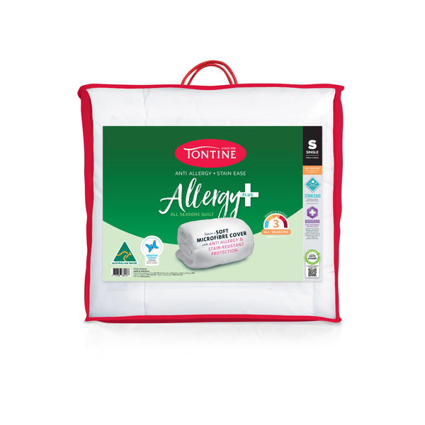 Allergy Plus Stain Resistant Quilt - All Seasons - Tontine
