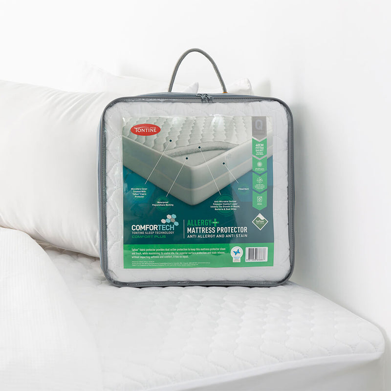 Comfortech Allergy Plus Anti Stain Mattress Protector - Tontine
