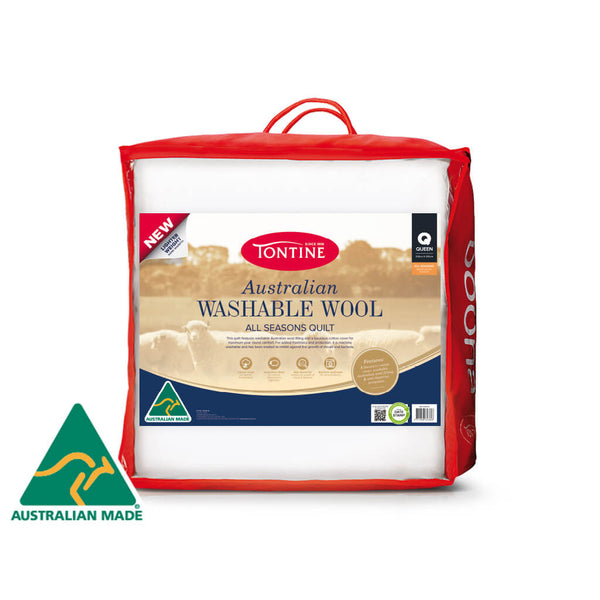 Lightweight Australian Washable Wool Quilt - All Seasons - Tontine